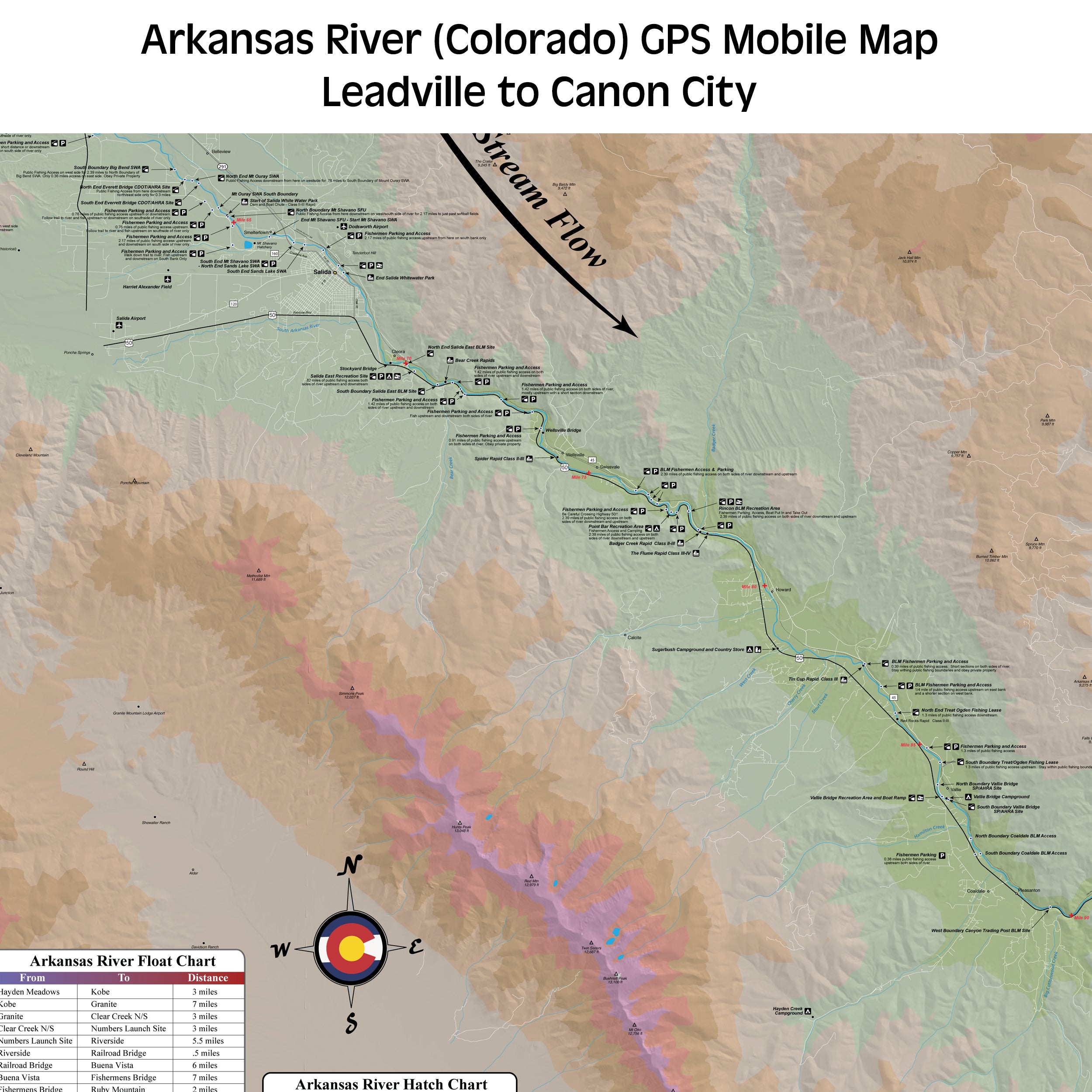 Arkansas River Colorado Mobile GPS Map – mapthexperience.com