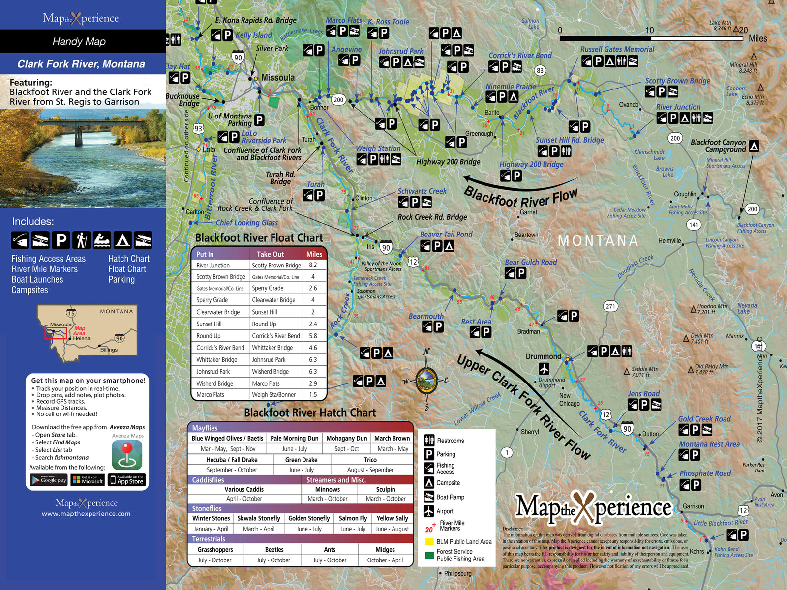 Clark Fork River Montana Fishing Map & Public Access Guide