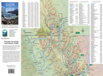 Glacier National Park Hiking Map - Navigate & Explore Safely ...