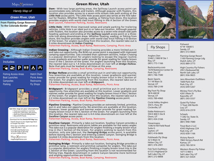 Green River Utah Fishing Map & Public Access Guide