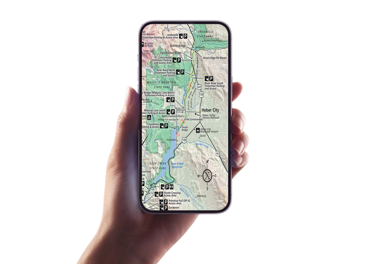 Provo River, Utah Fishing Map - Ultimate Angler Guide