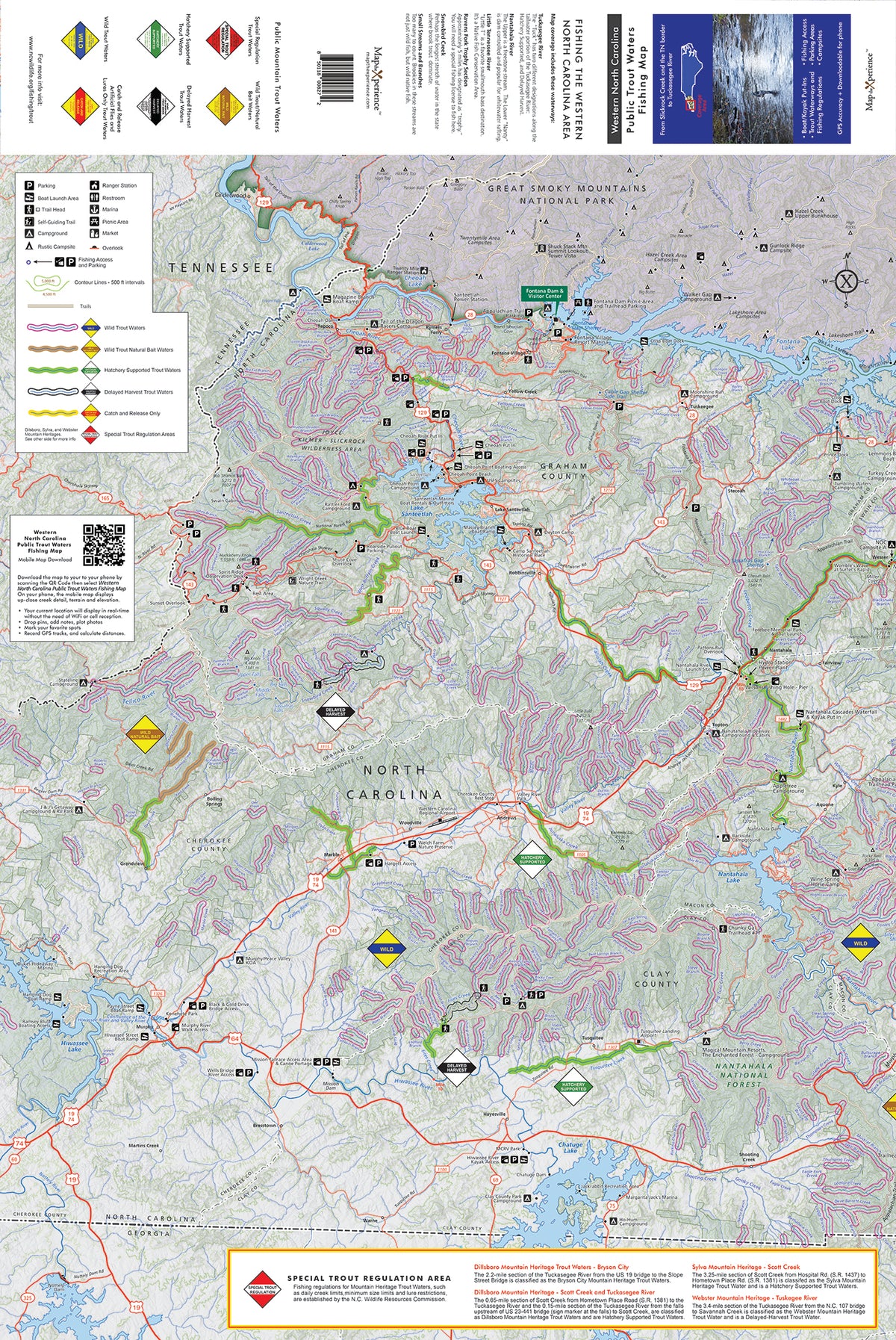 Western North Carolina Fishing Map & Public Access Guide ...
