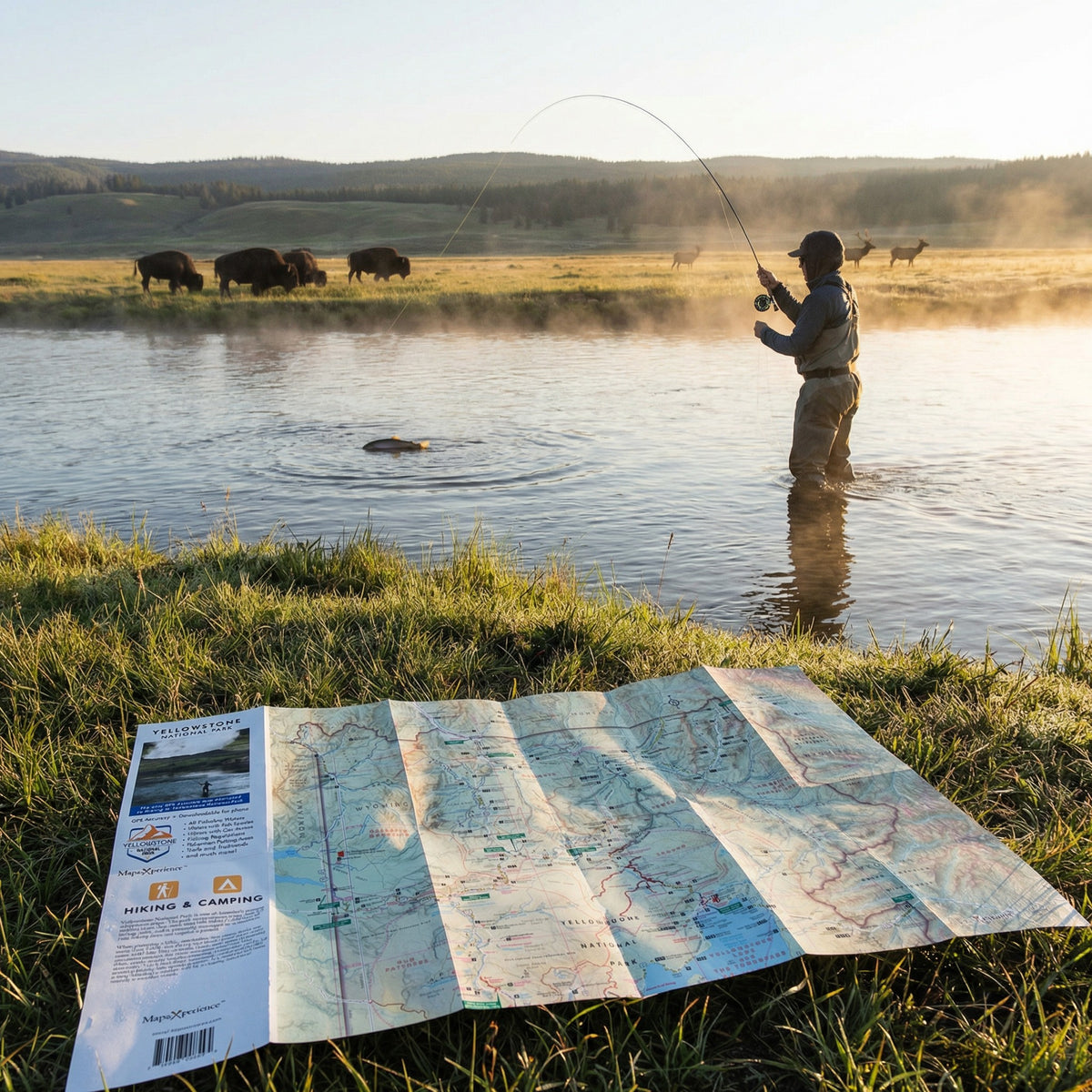Yellowstone National Park Fishing Map - A must have map ...